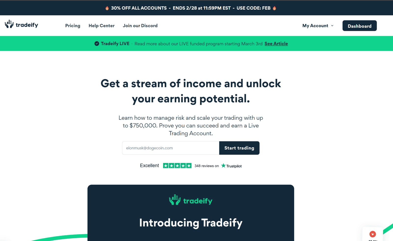 50% OFF Tradeify Coupon Code [February 2025]